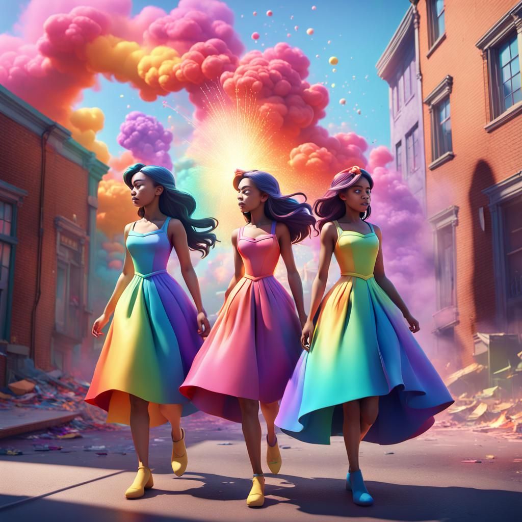 the rainbow princesses getting their revenge - AI Generated Artwork ...