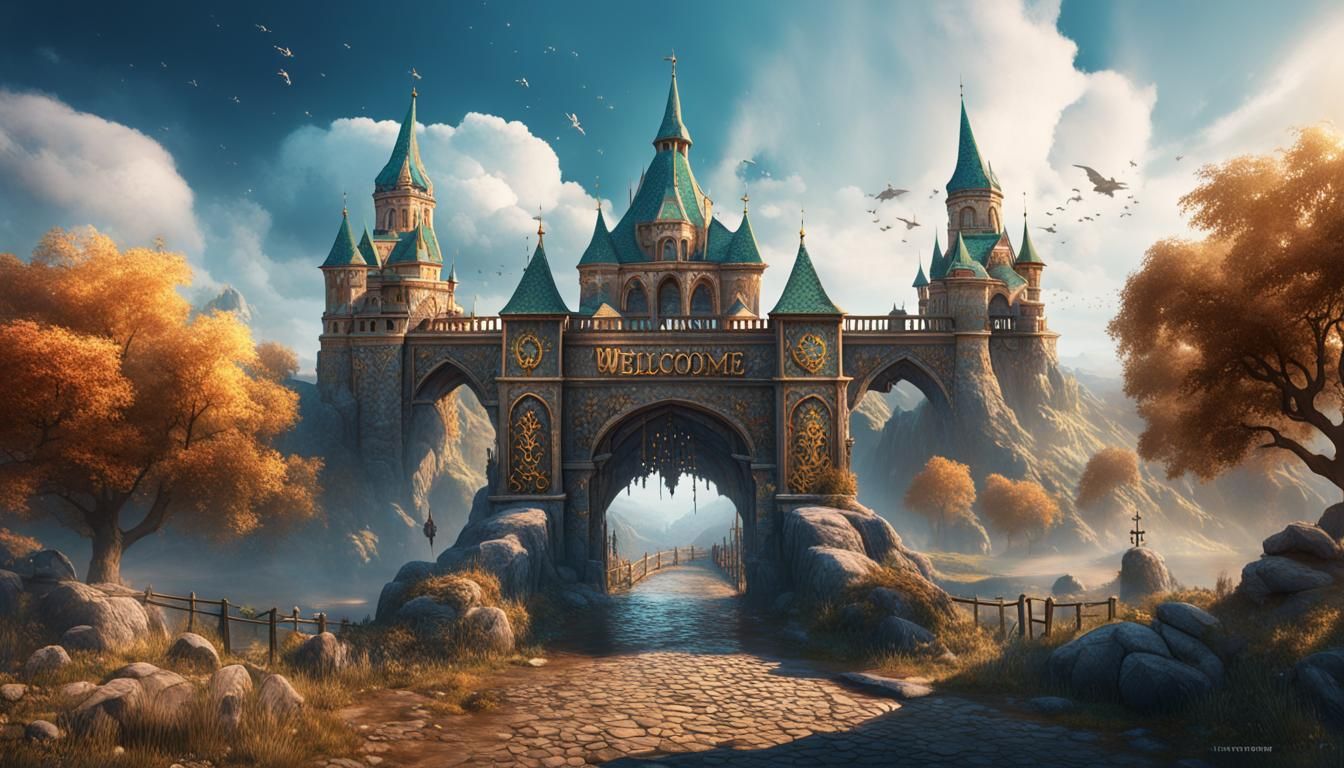 Welcome castle - AI Generated Artwork - NightCafe Creator