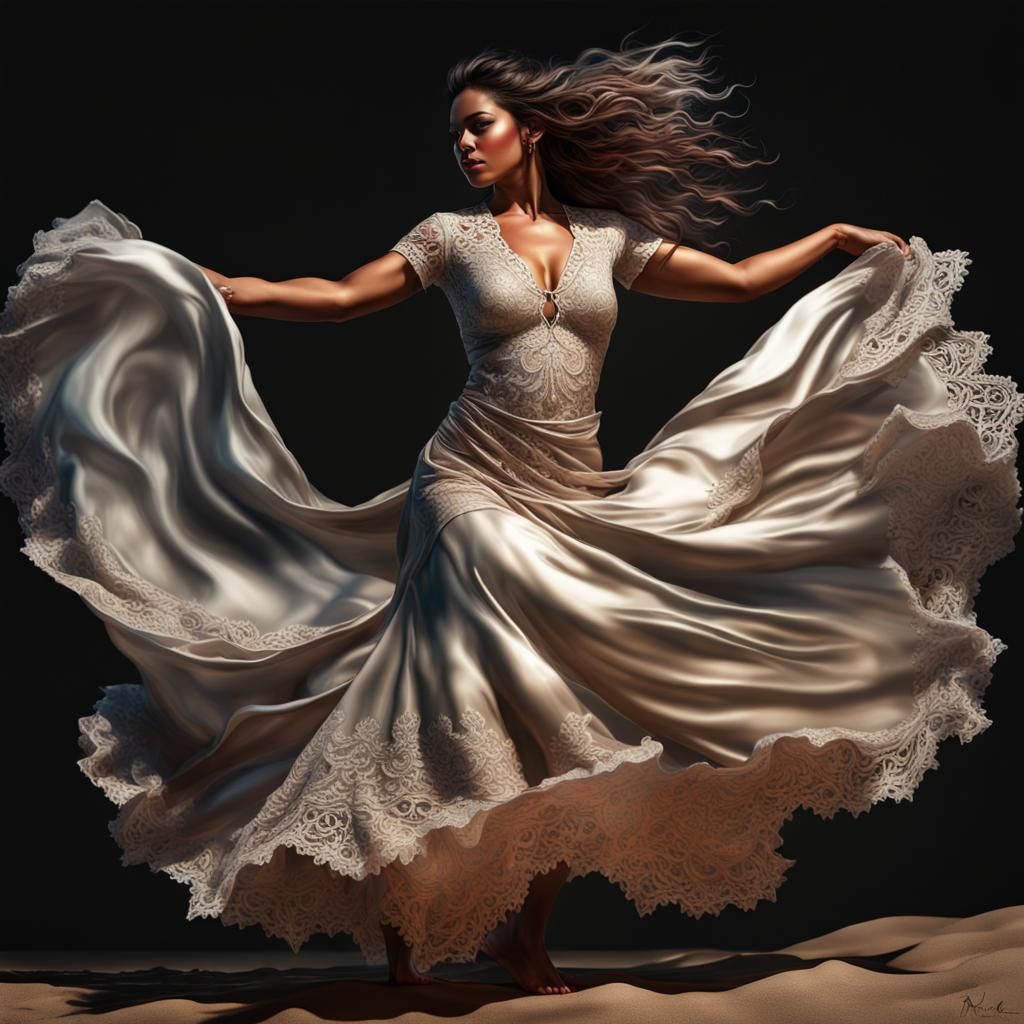 Island girl dancing - AI Generated Artwork - NightCafe Creator