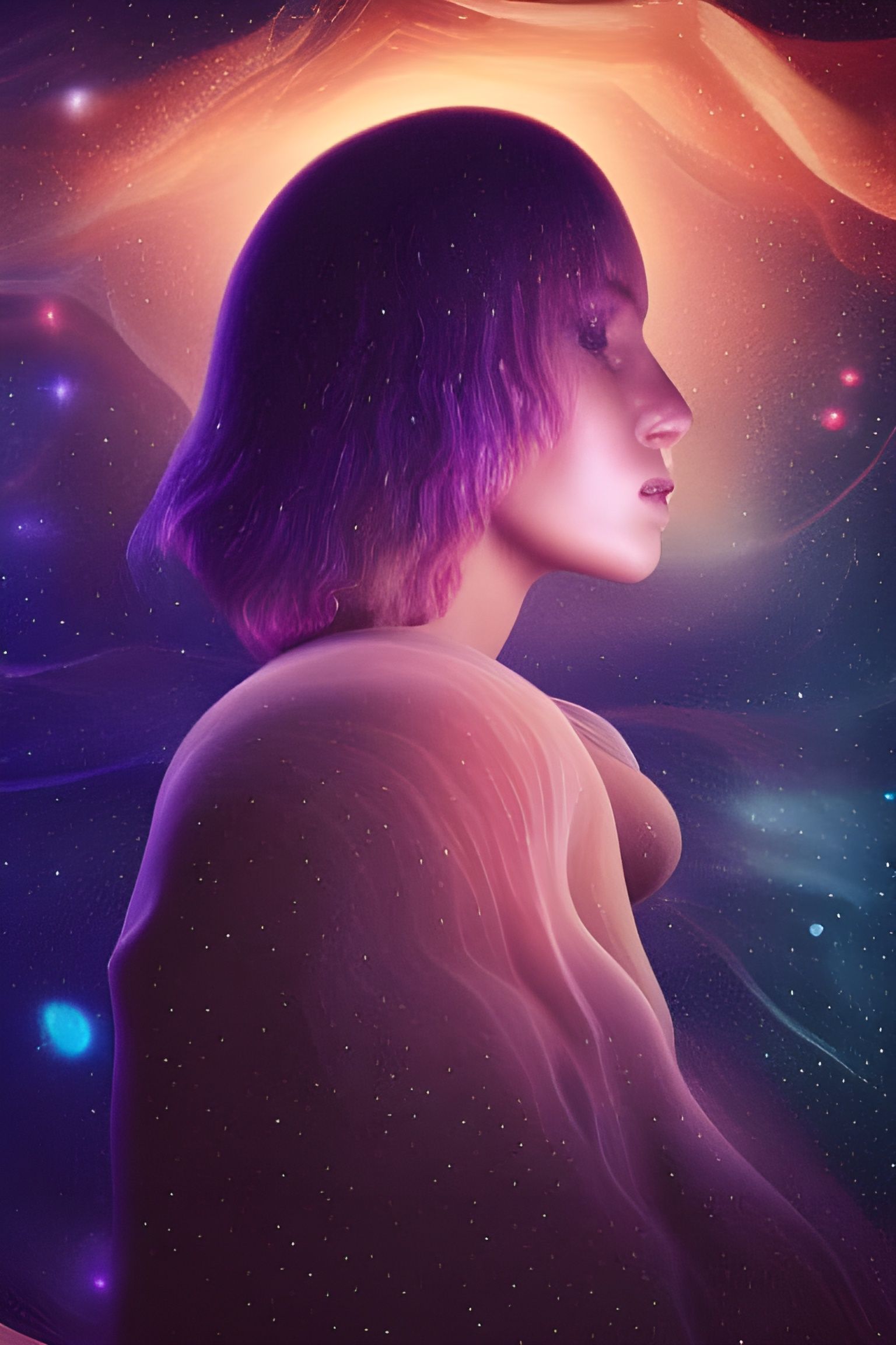 Stuck in the cosmos without an umbrella - AI Generated Artwork ...