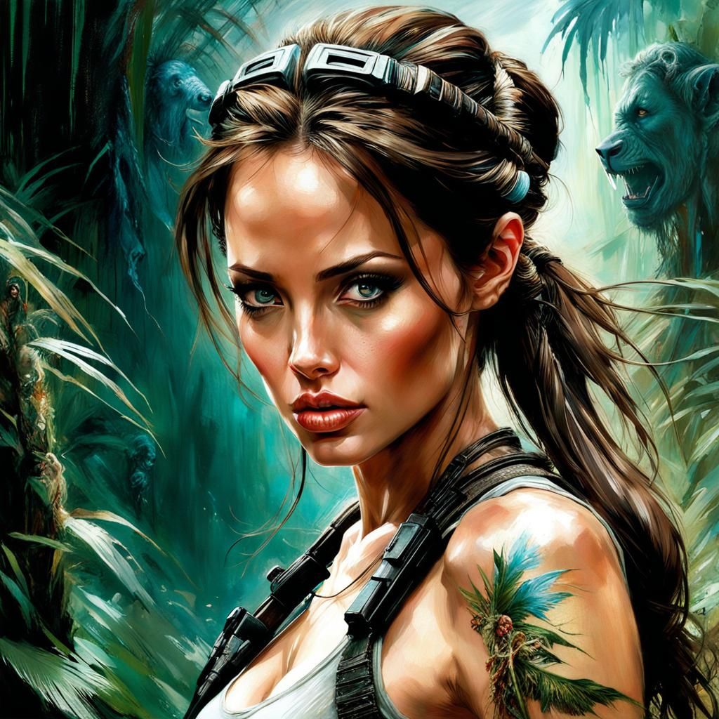 Lara Croft - AI Generated Artwork - NightCafe Creator