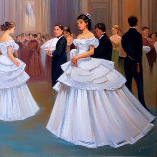 Girl in crinoline - AI Generated Artwork - NightCafe Creator