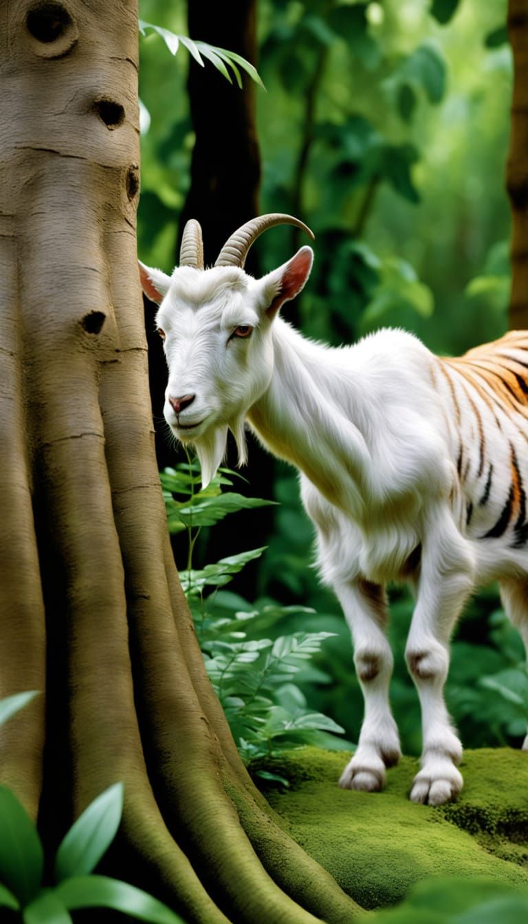 The mythic Union of balance... - The Courageous Goat in a Lu...