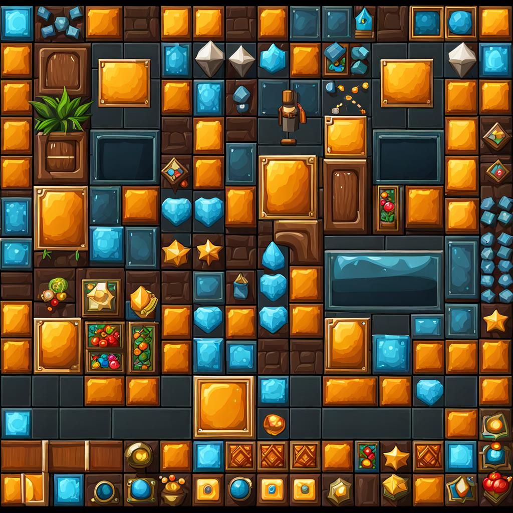 2d tiles for classic rpg video game - AI Generated Artwork - NightCafe ...