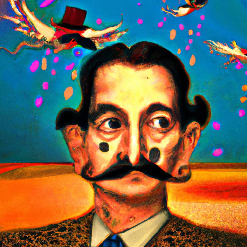 Dali in Paint - AI Generated Artwork - NightCafe Creator
