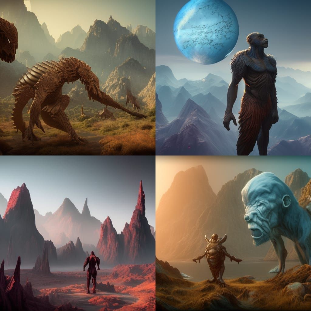 Human being evolved 10,000,000 years in the future - AI Generated ...