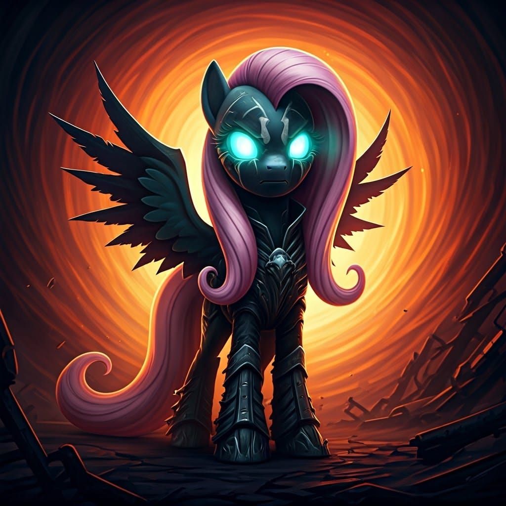 Fluttershy (MLP) as Spawn (comic) - Mythic Twilight: Flutter...
