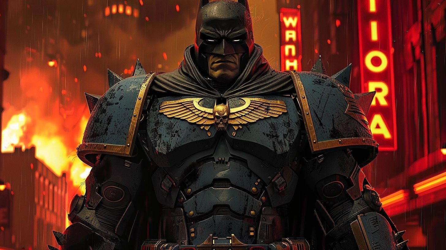 Batman & Space Marine Warhammer 40k - AI Generated Artwork - NightCafe ...
