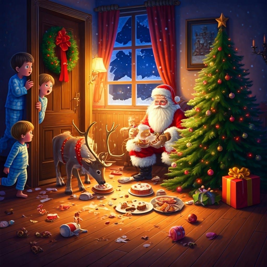 Hey Mum Santa is here!!! - Hey Mum Santa is here!!!