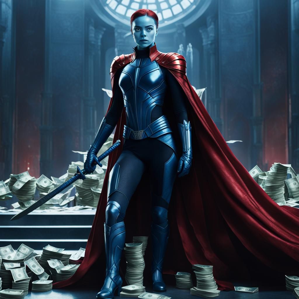 Mystique Queen of the Mutants 2 - AI Generated Artwork - NightCafe Creator