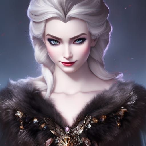 Elsa’s Dark Side - AI Generated Artwork - NightCafe Creator