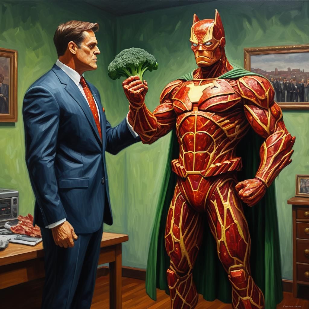 Bacon Man! - AI Generated Artwork - NightCafe Creator