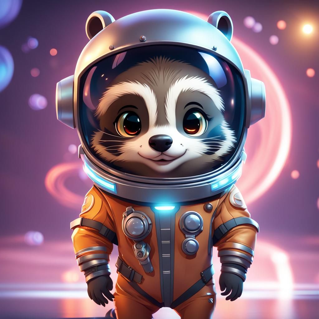 Space Raccoon - AI Generated Artwork - NightCafe Creator