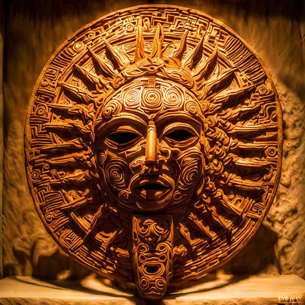 Mask of the SunGod - AI Generated Artwork - NightCafe Creator