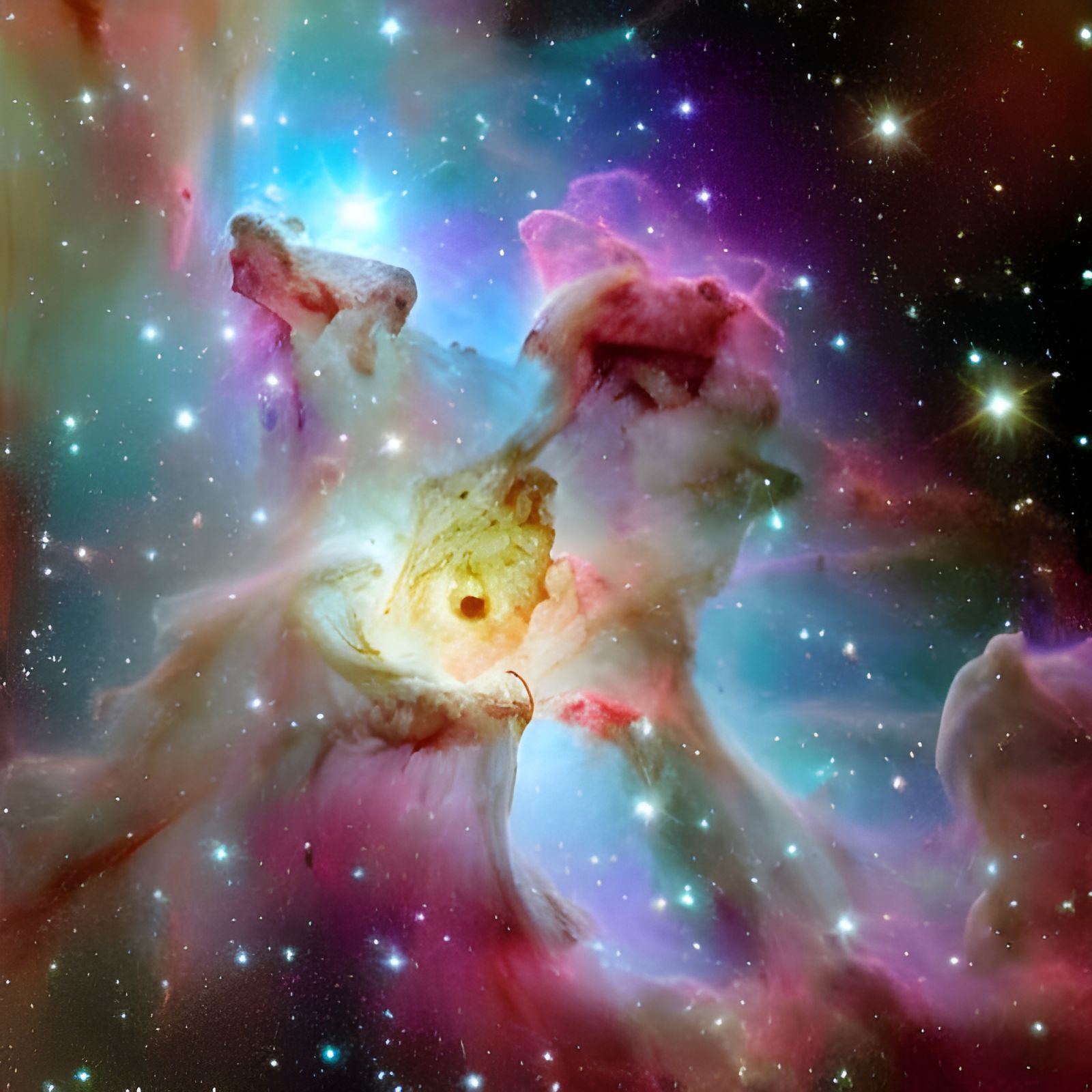 Star nebula as seen from hubble telescope. Symbolic, cosmic, Beautiful ...