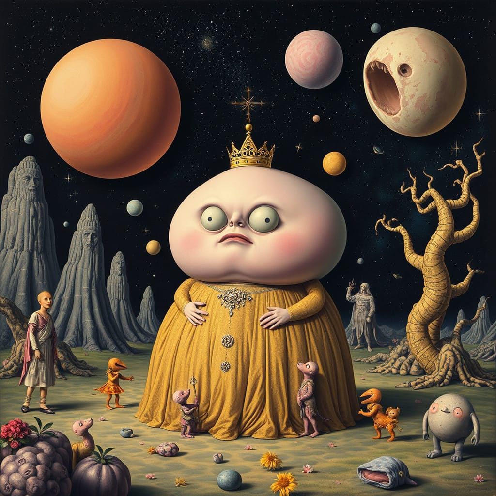 Lumpy Space - Lumpy Princess in Lowbrow Surrealistic Dream