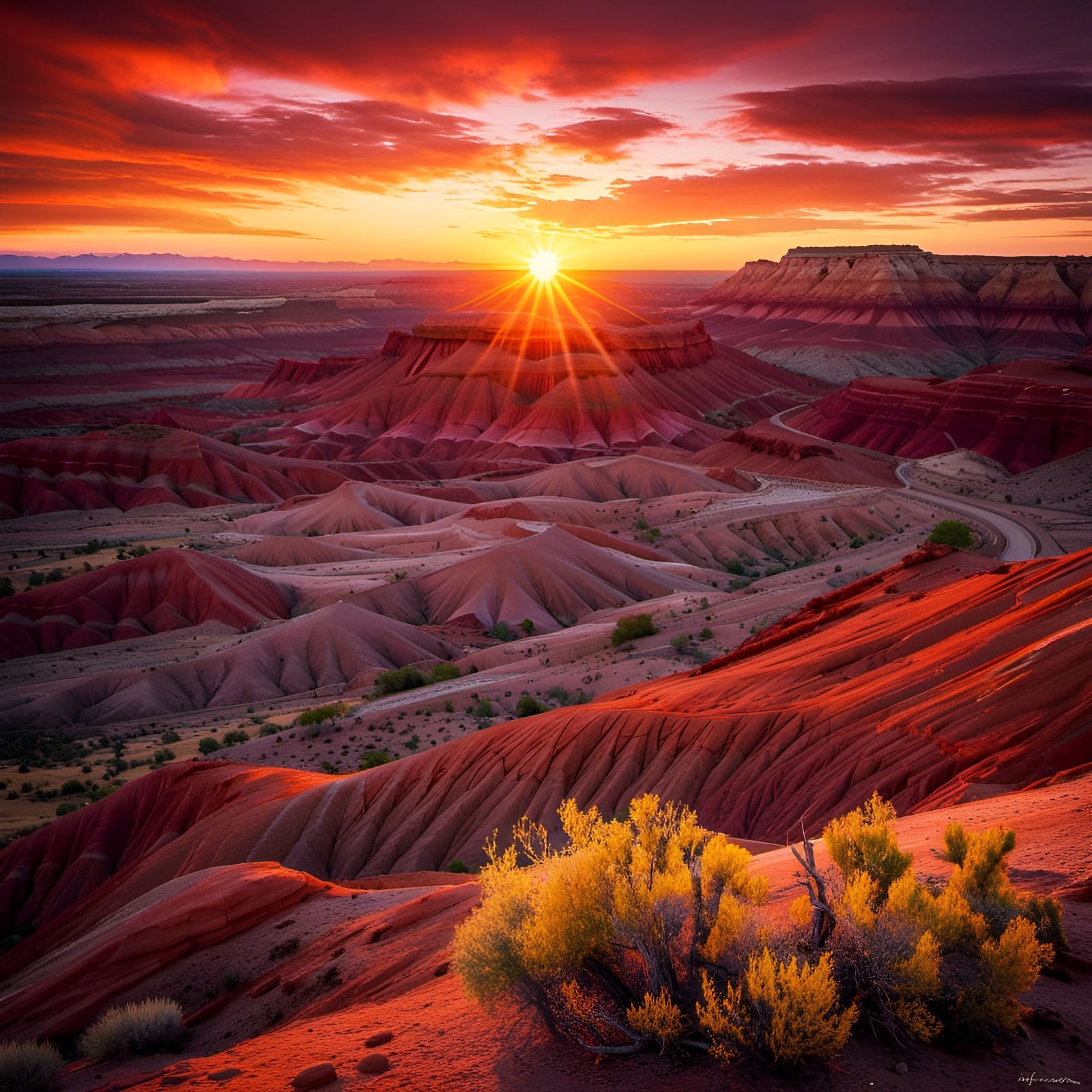 Painted Desert - AI Generated Artwork - NightCafe Creator