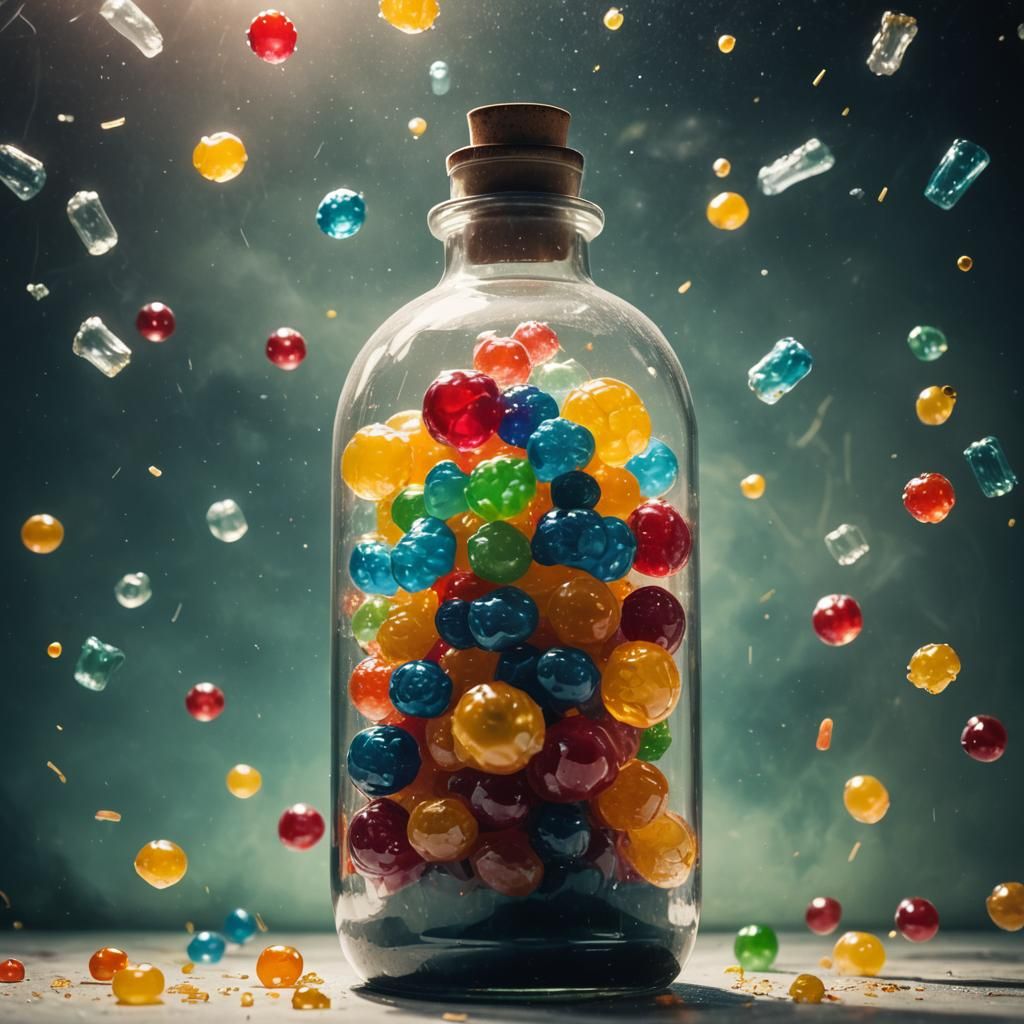 Raining jelly!! - AI Generated Artwork - NightCafe Creator