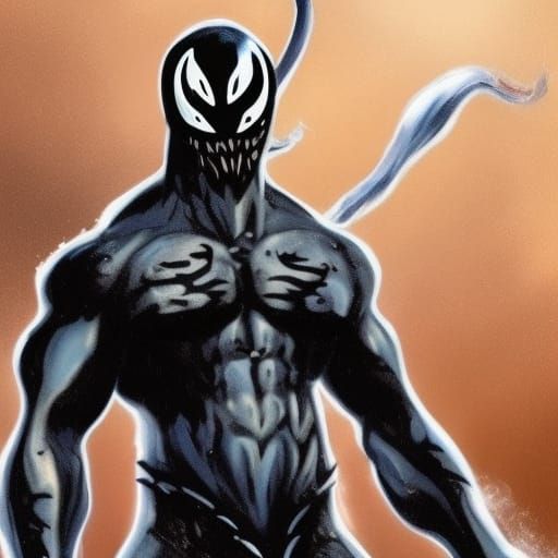 PewDiePie as Venom - AI Generated Artwork - NightCafe Creator