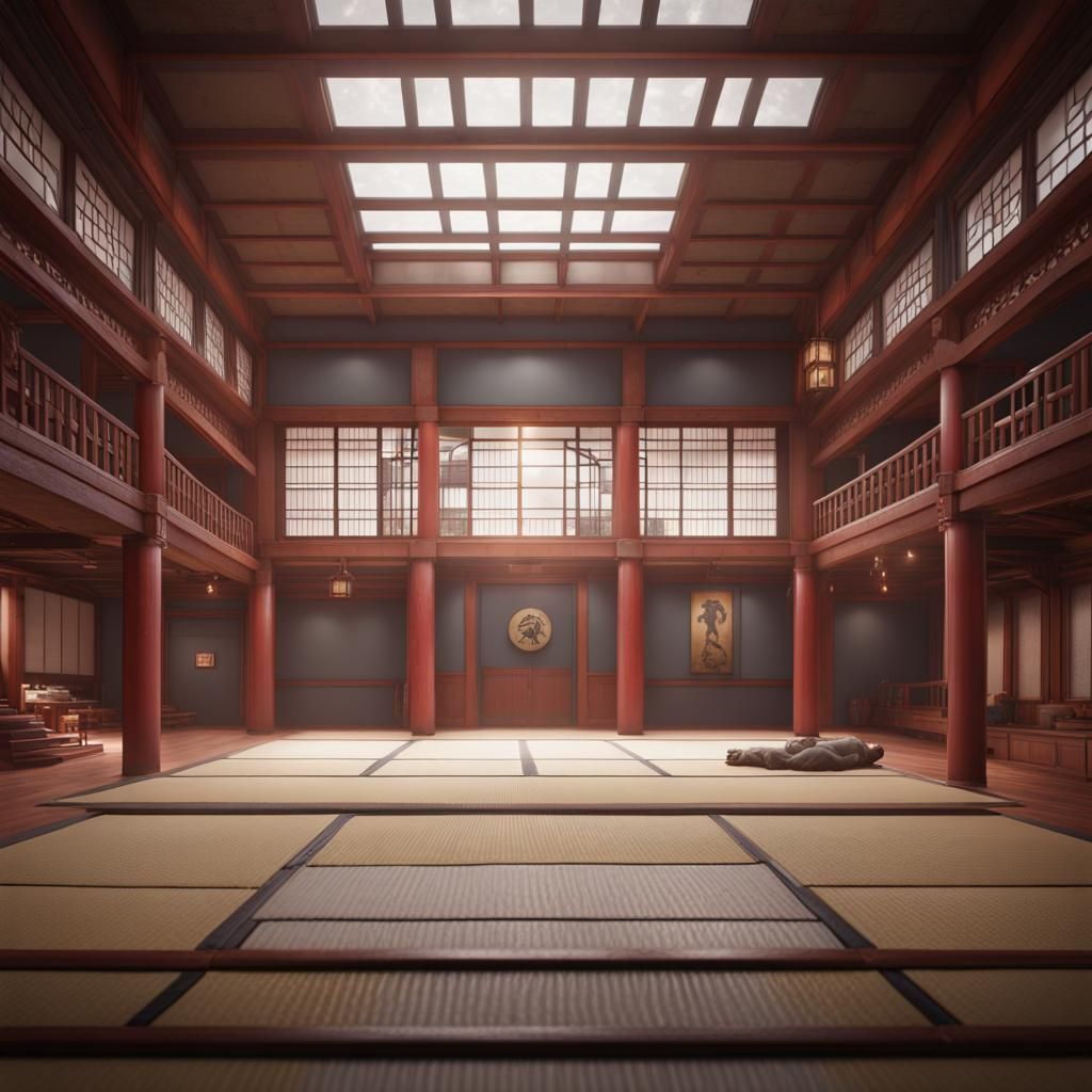 Hyper realistic Judo Dojo - AI Generated Artwork - NightCafe Creator