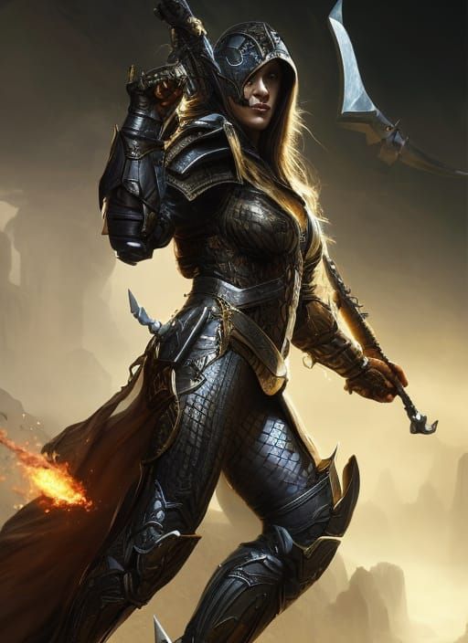 Middle age Knightress - AI Generated Artwork - NightCafe Creator