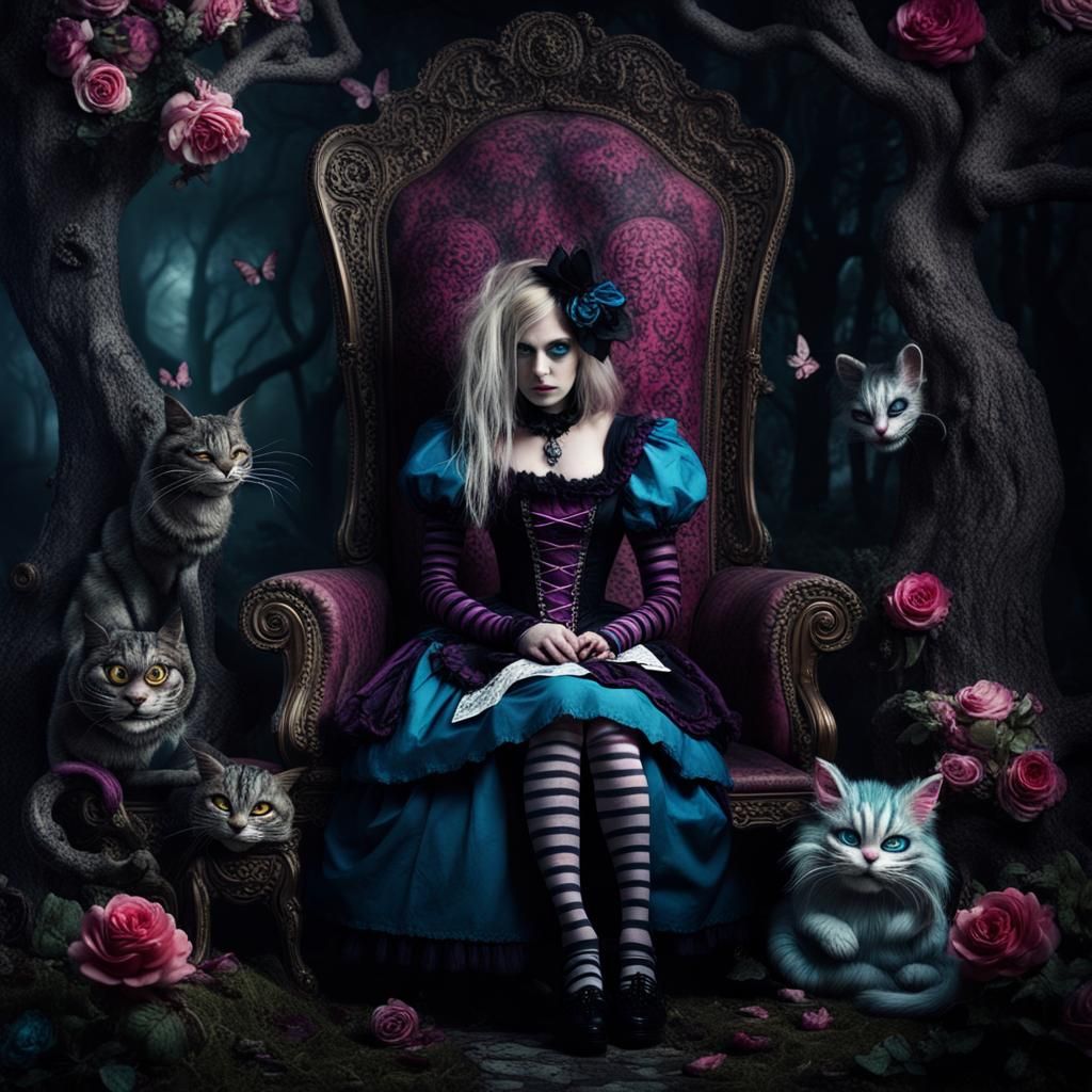 Alice in Wonderland | Dark Fairytale - AI Generated Artwork - NightCafe Creator