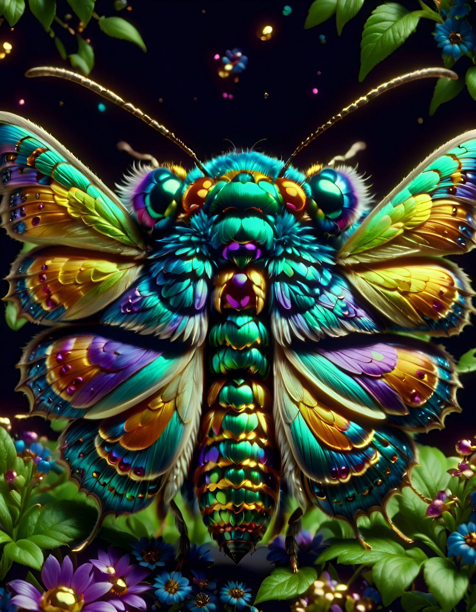 Fairy Moth - AI Generated Artwork - NightCafe Creator
