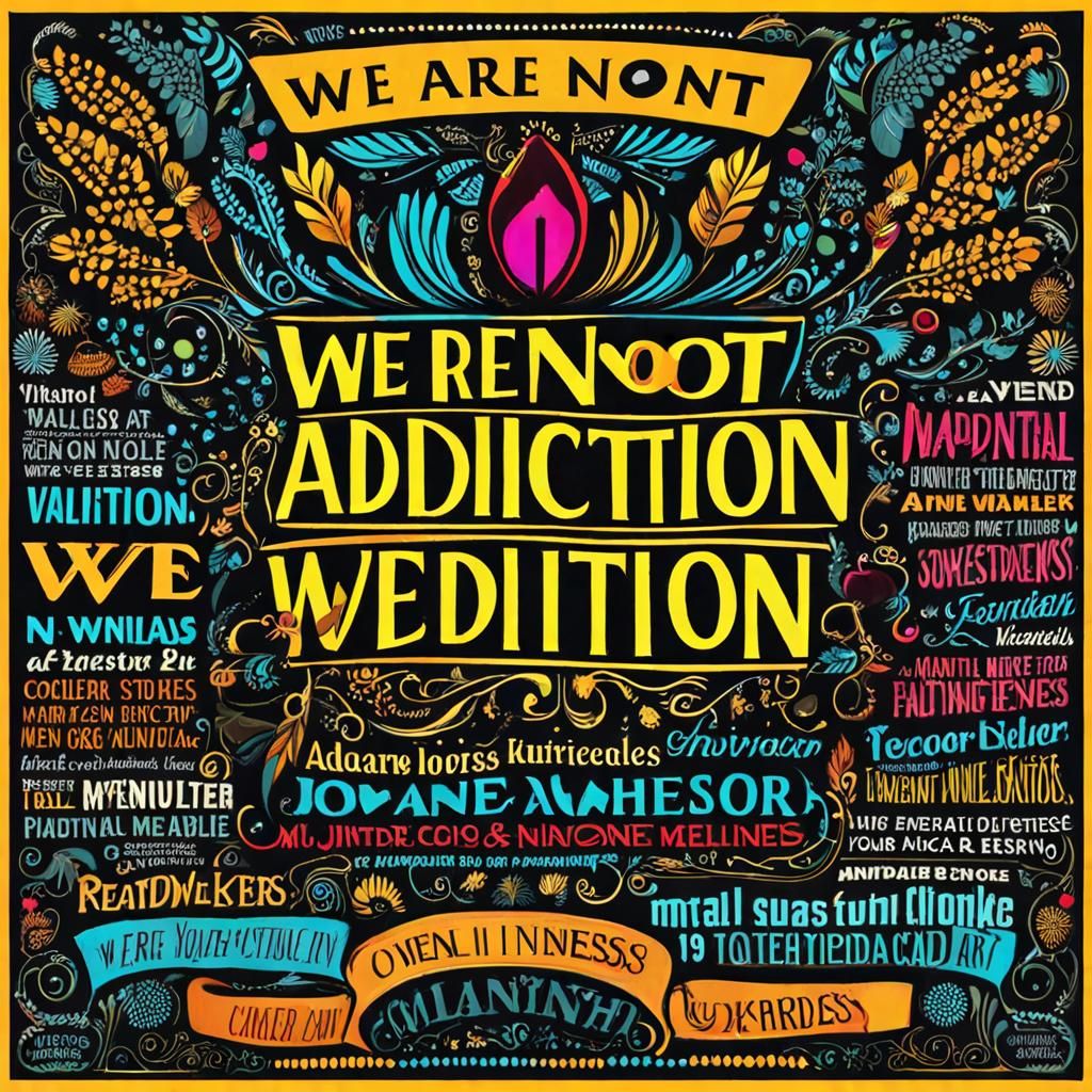 We are N🚫T our addiction, We are N🚫T our mental illness - AI Generated ...