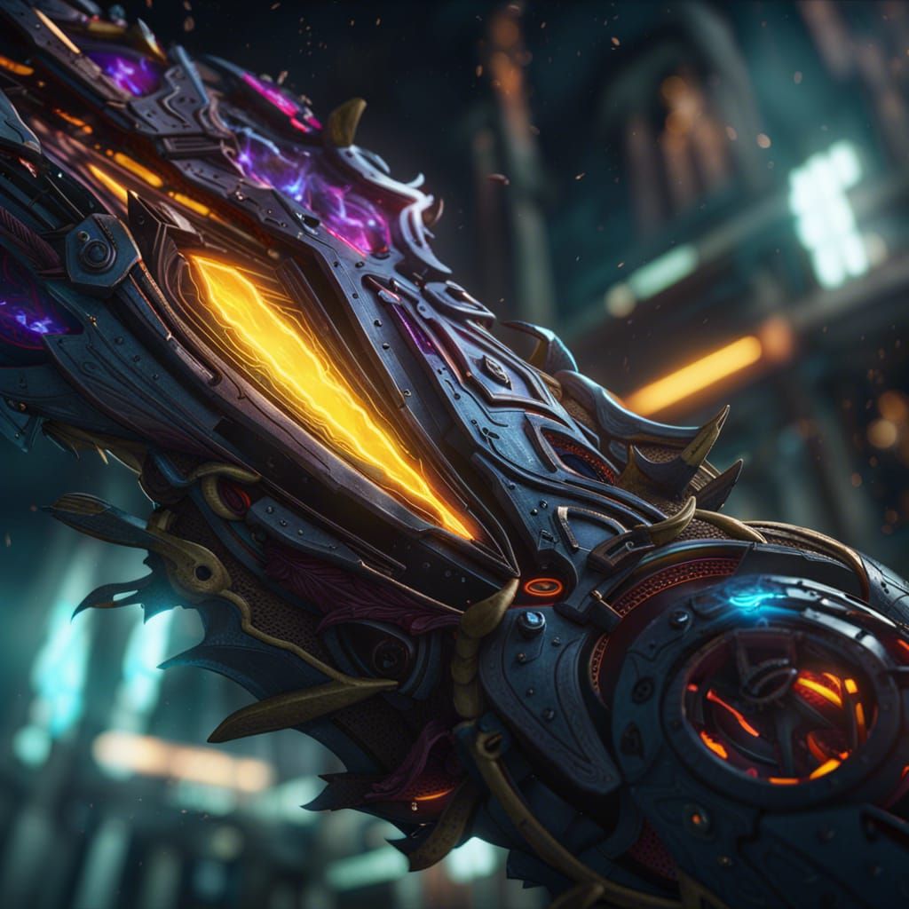 The blade of volt vision - evolved - AI Generated Artwork - NightCafe ...