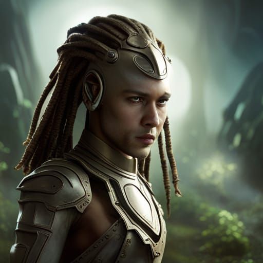 Alien apex predator, with strange, unknown technology - AI Generated ...