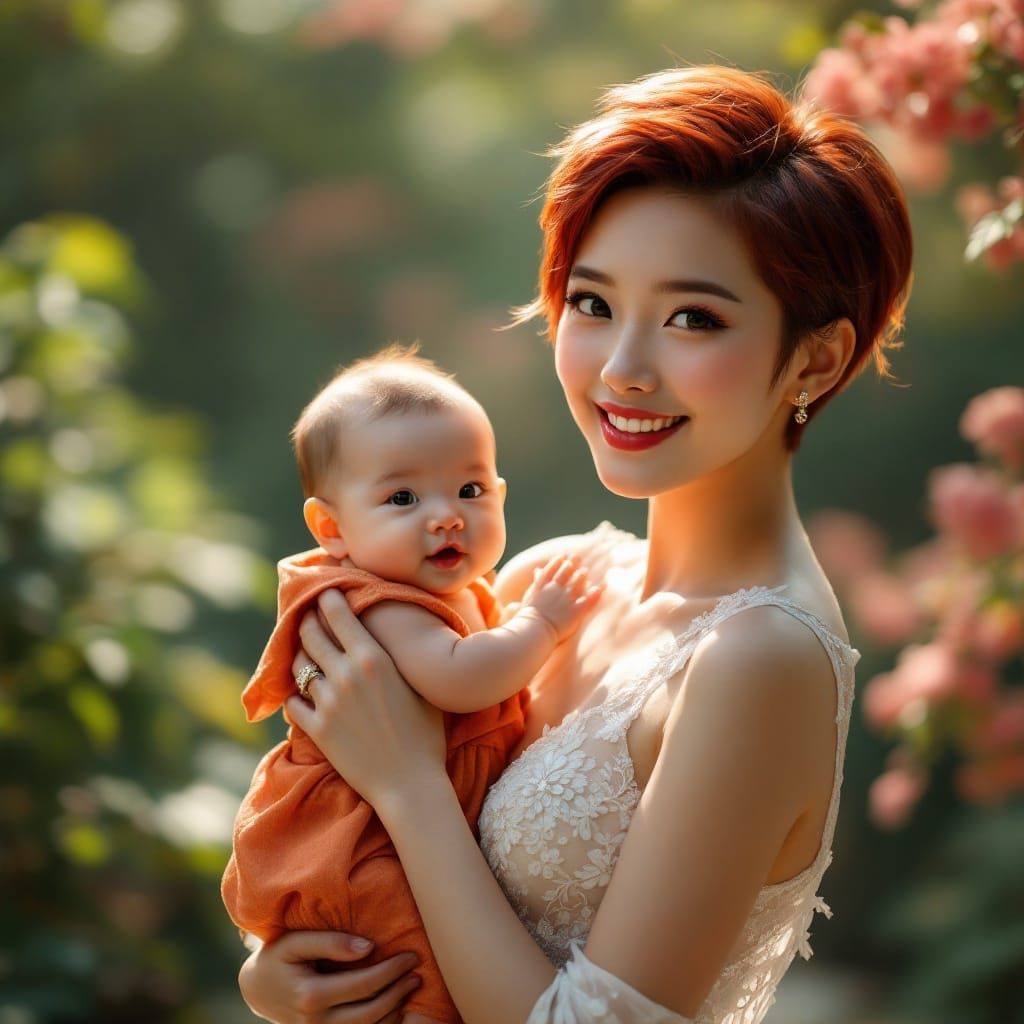 Portrait with Takeshi - Ethereal Asian Bride in Dreamy Japa...