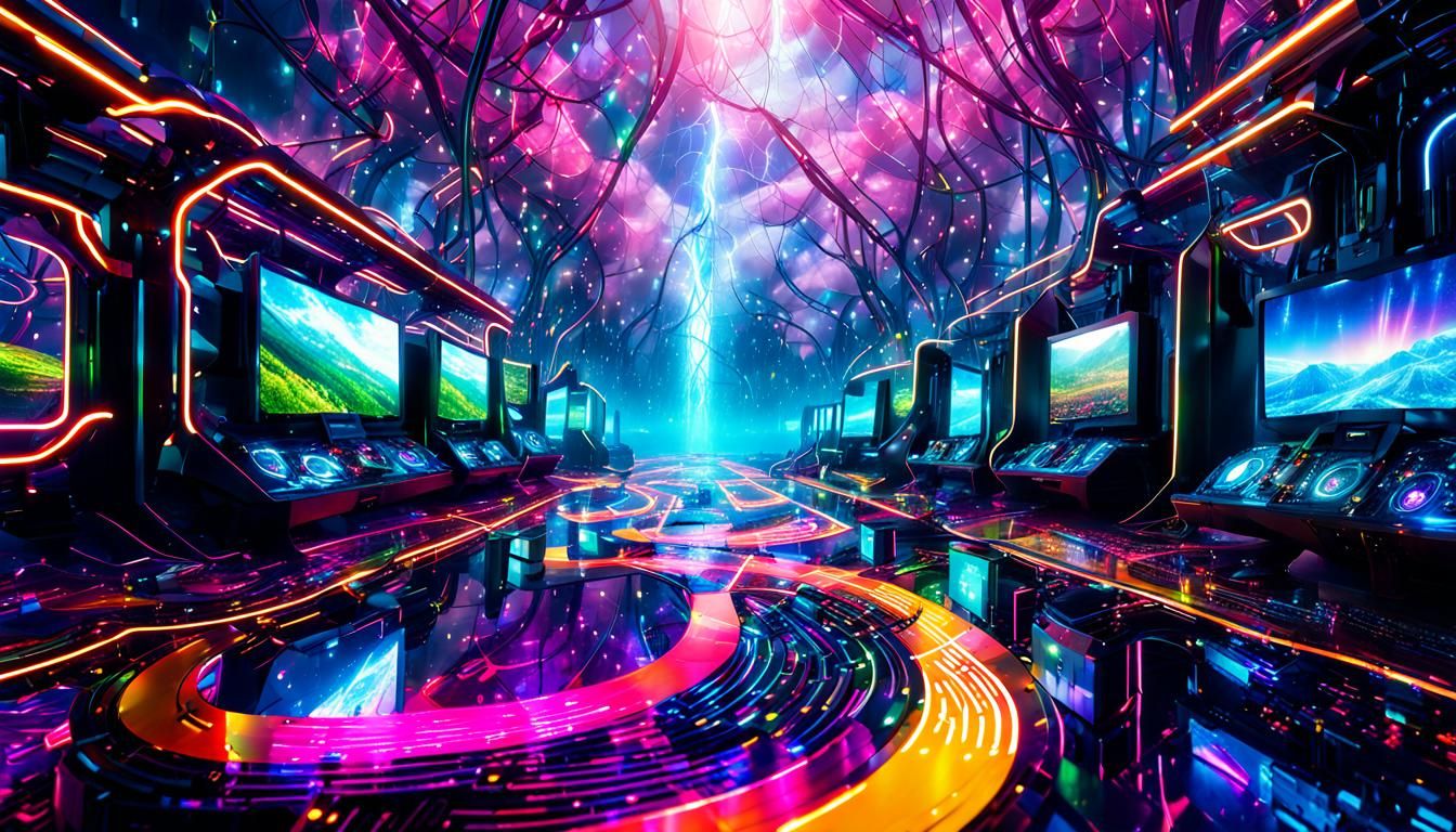 Epic Spring Gaming 1 - AI Generated Artwork - NightCafe Creator