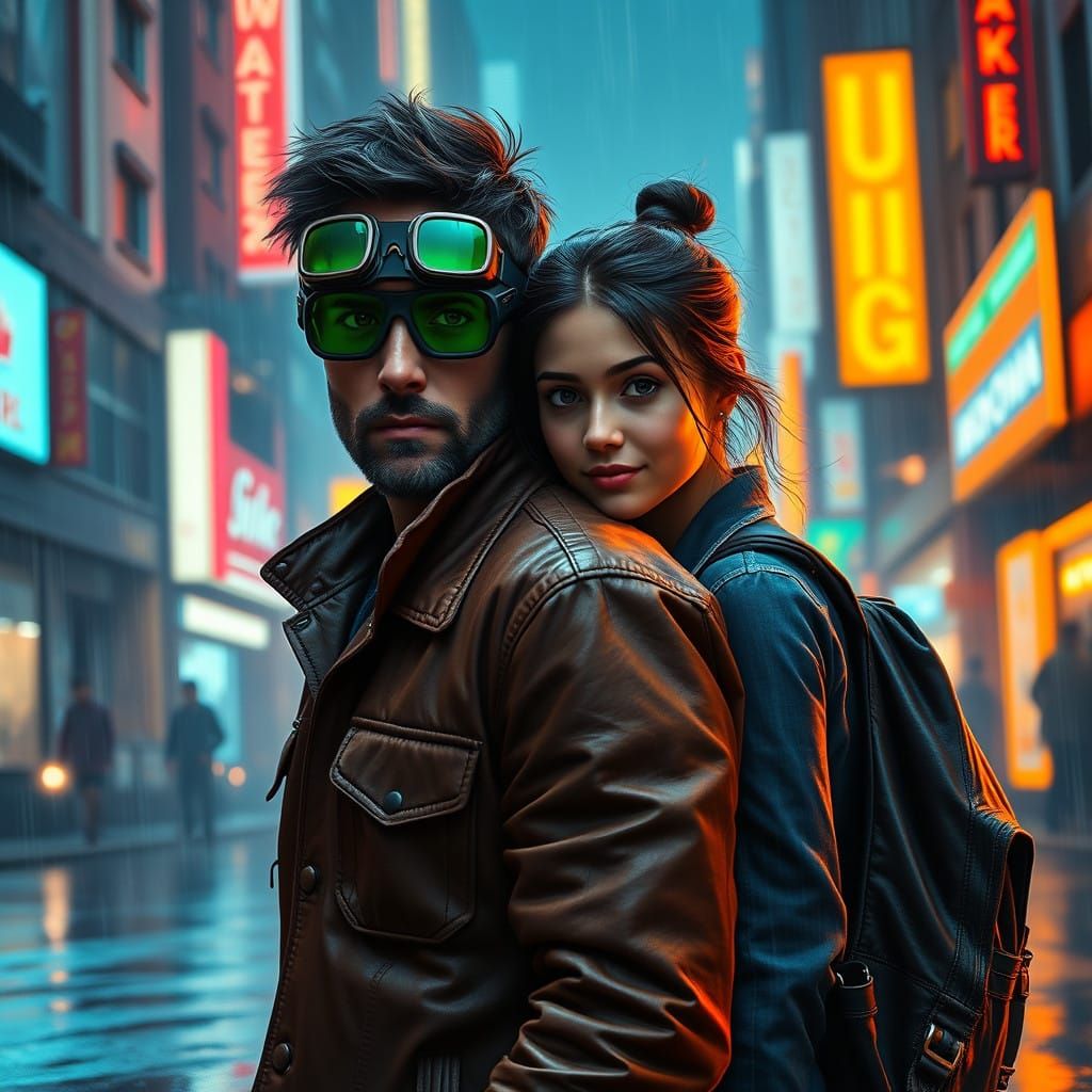 Fred and Elvira 2245 A.D.-city of Elysia