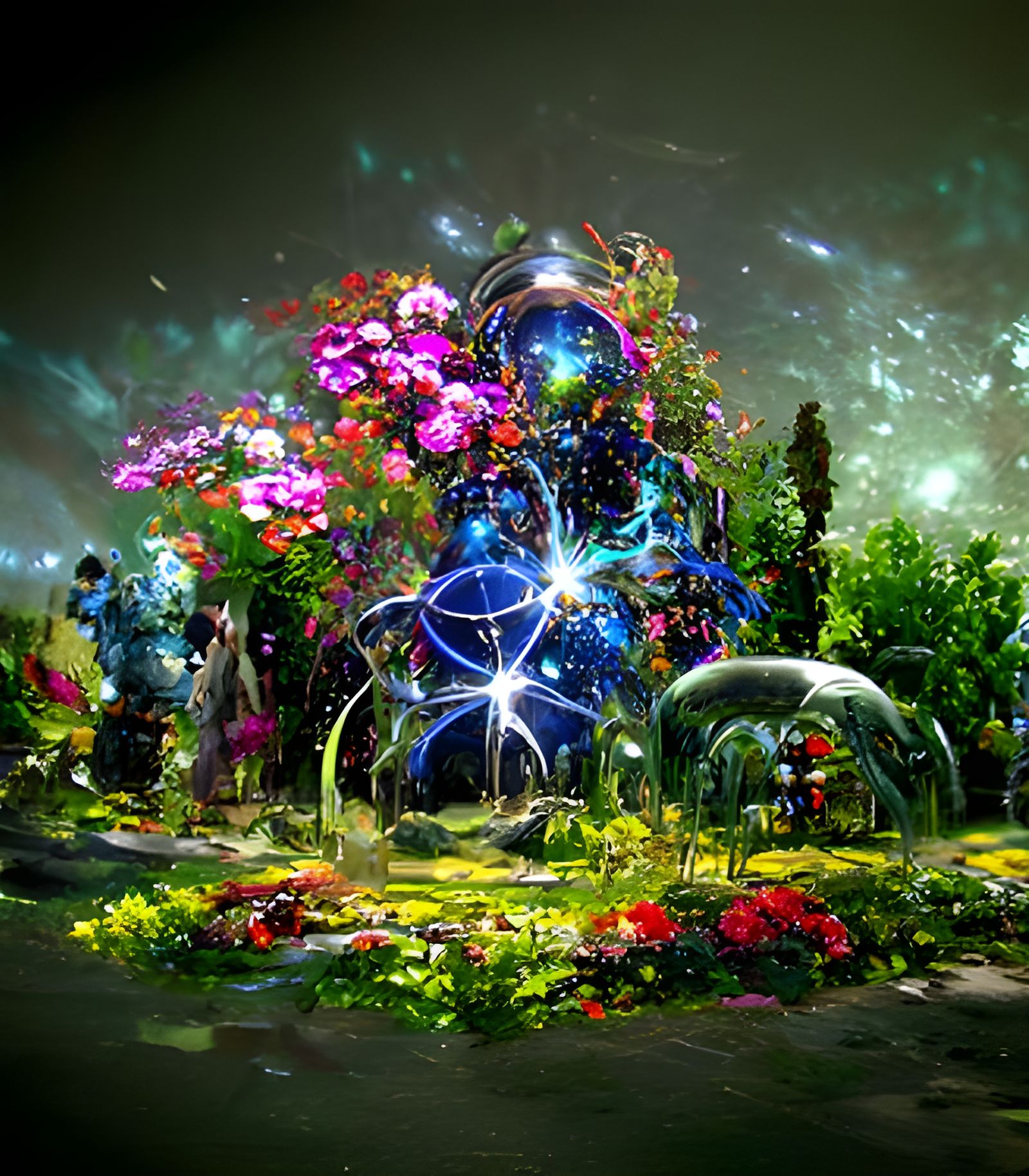 Astral garden with cosmic flowers - AI Generated Artwork - NightCafe ...
