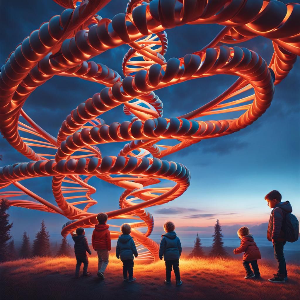 DNA playground - AI Generated Artwork - NightCafe Creator