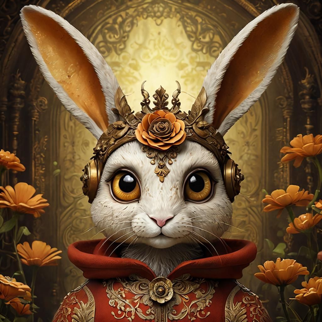 Rococo Surrealism Rabbit (Fluently XL Lightning) - AI Generated Artwork ...