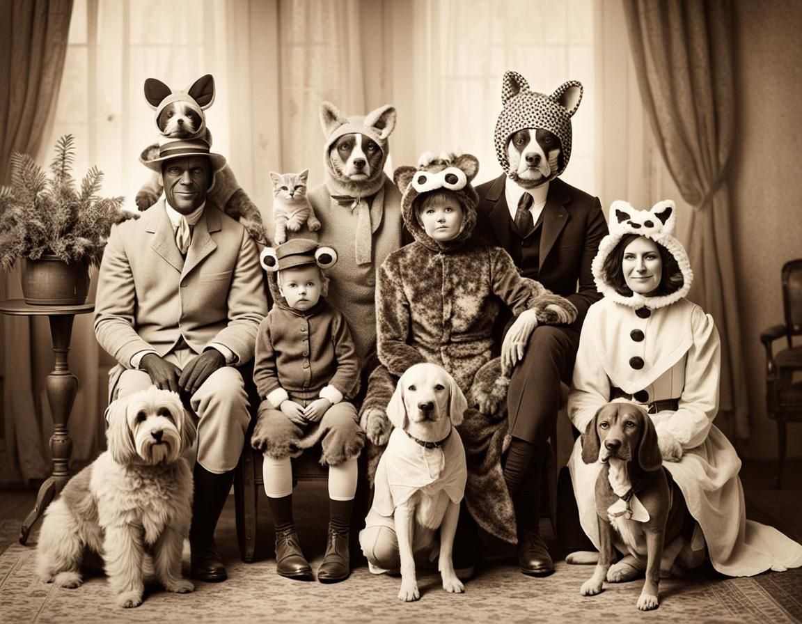 Vintage Photo of wacky family picture - AI Generated Artwork ...