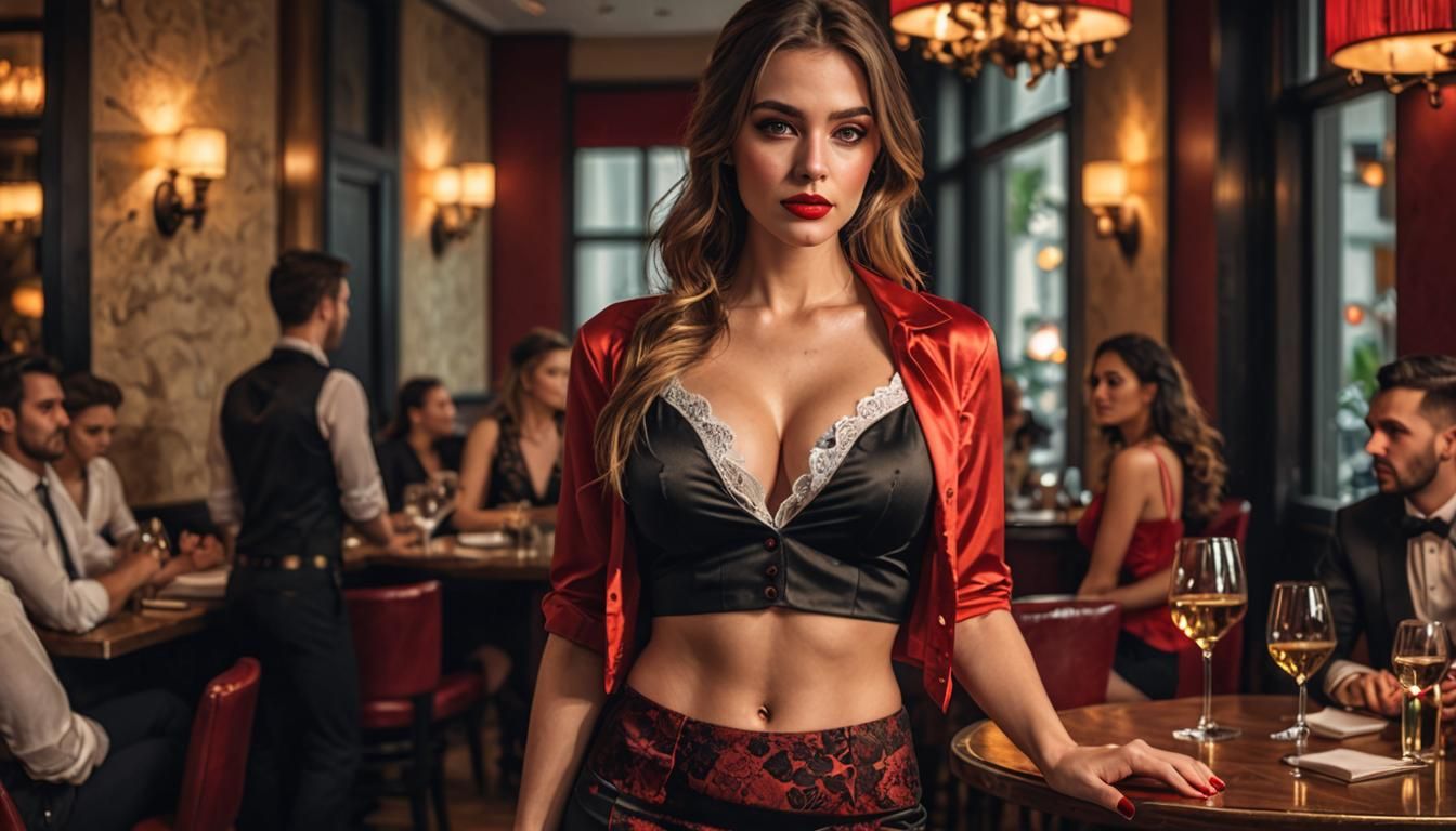 Beautiful Waiter - AI Generated Artwork - NightCafe Creator