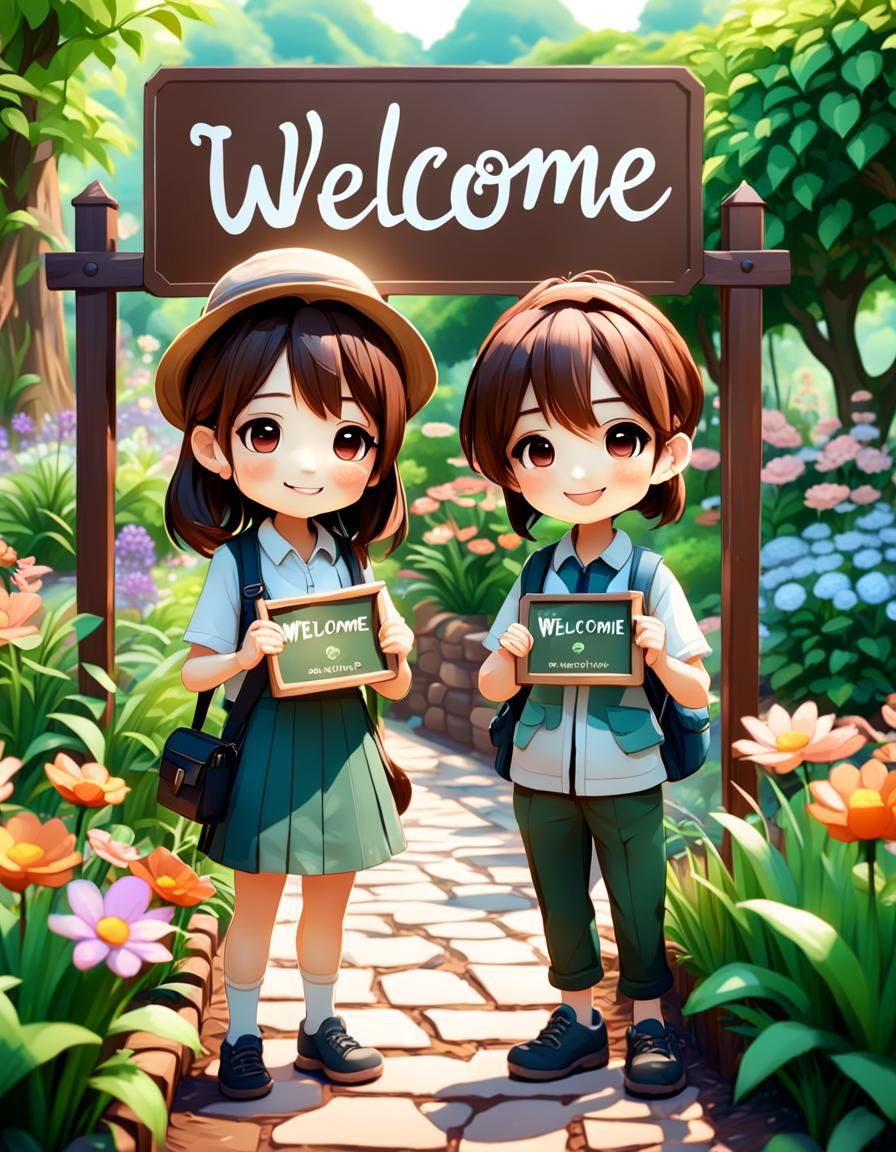 "Welcome to Chibi World"- Chibi Girl work as Tourist Guide - AI ...