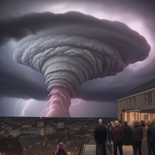 people gathered waiting and anticipating the arrival of a large ...