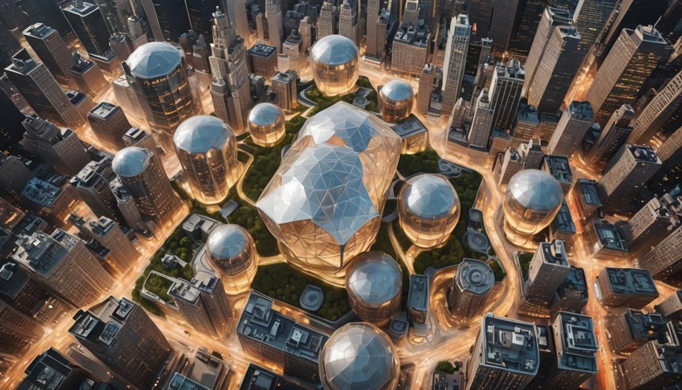 Dome-like Buildings - AI Generated Artwork - NightCafe Creator