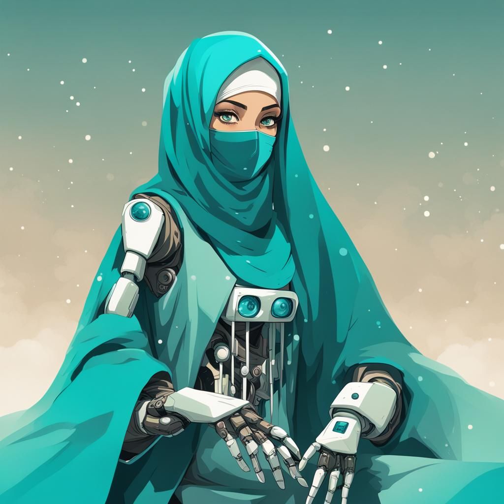 muslim robot - AI Generated Artwork - NightCafe Creator