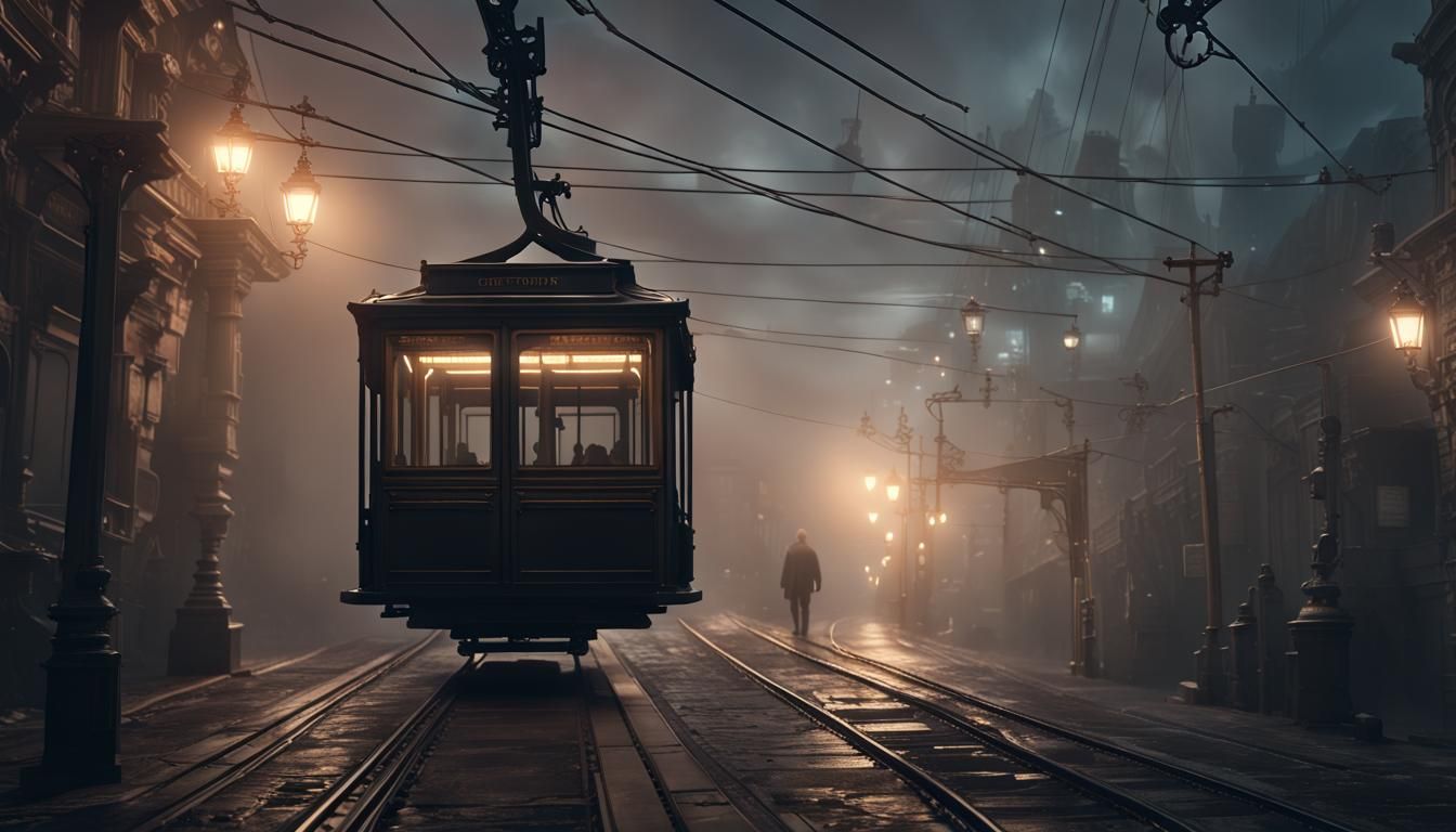 Cable car - AI Generated Artwork - NightCafe Creator