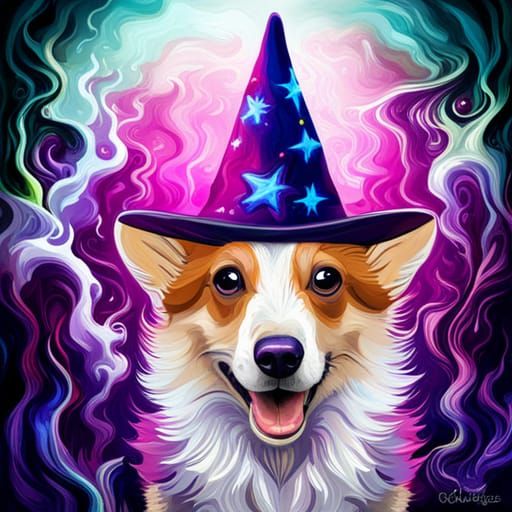 Corgi Wizard - AI Generated Artwork - NightCafe Creator