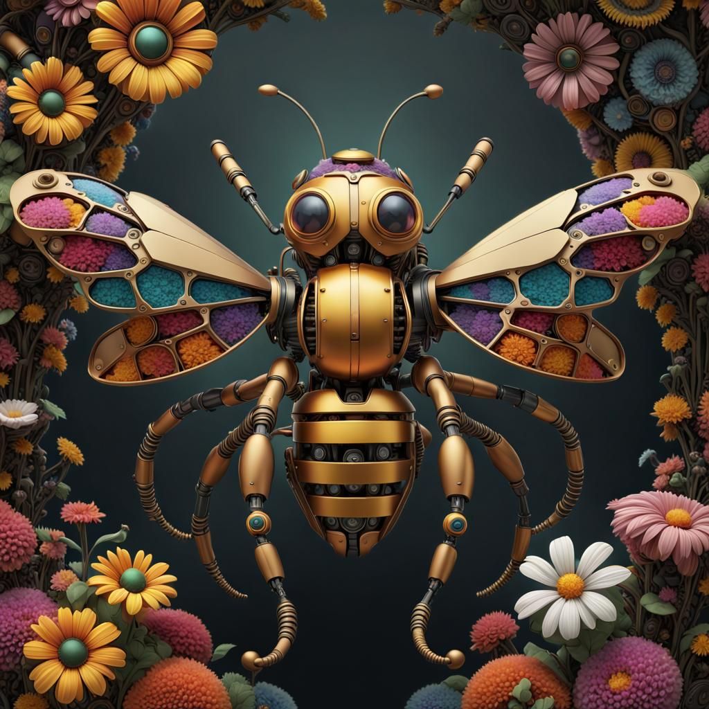 Bee - AI Generated Artwork - NightCafe Creator