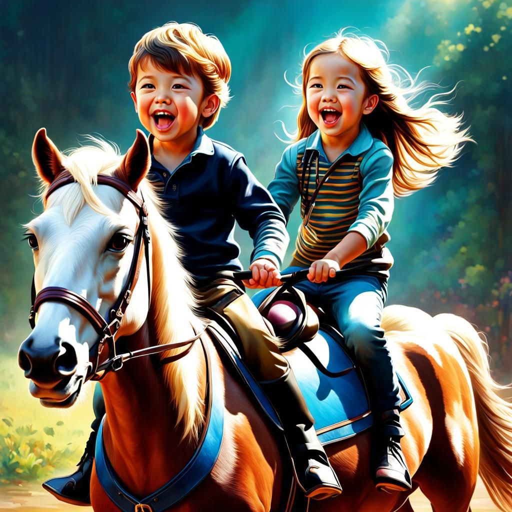 Sibling adventure - AI Generated Artwork - NightCafe Creator