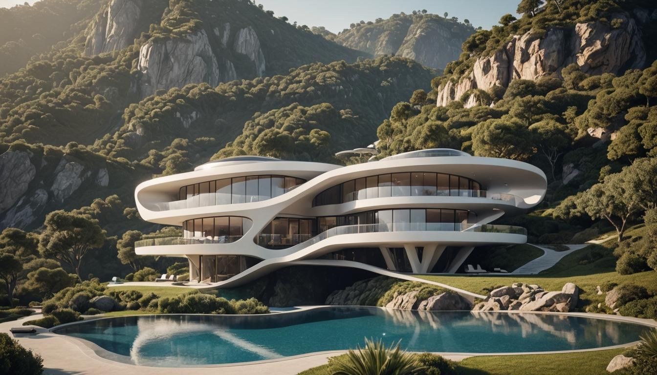 James bond villain house - AI Generated Artwork - NightCafe Creator