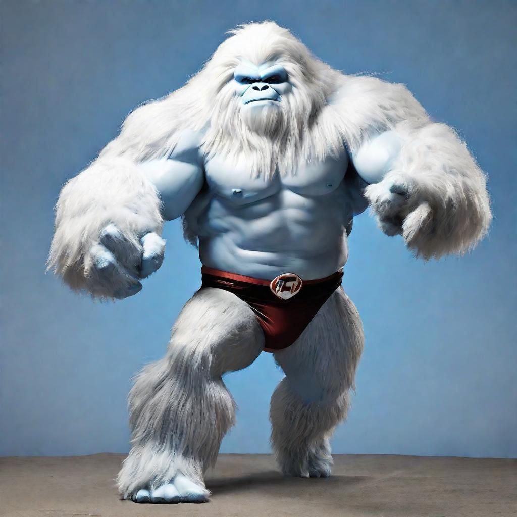 Super hero, Yeti Man! - AI Generated Artwork - NightCafe Creator