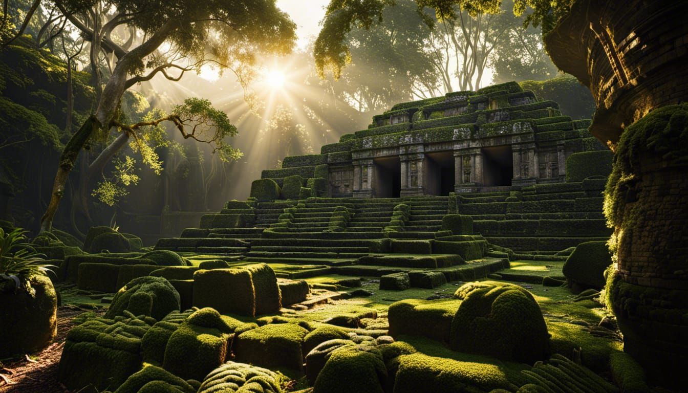 Aztec temple - AI Generated Artwork - NightCafe Creator