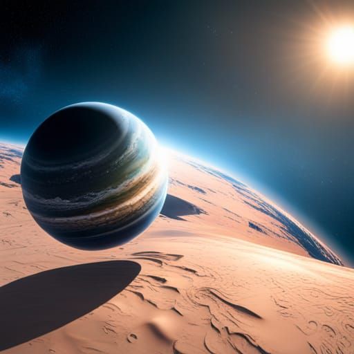 Our Solar System. 3D Game Cinematic Feel, Epic 3D Videogame Graphics ...